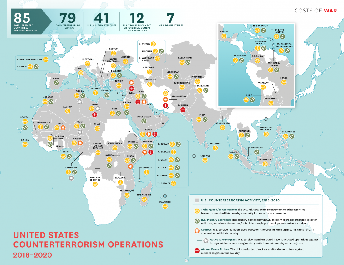 How did the US face terrorism since 1990? | Historicophiles